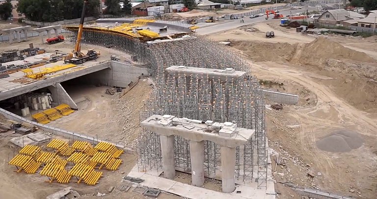 Flyover at exit no. 9 over Ryskulov Street, Almaty, Kazakhstan | ULMA